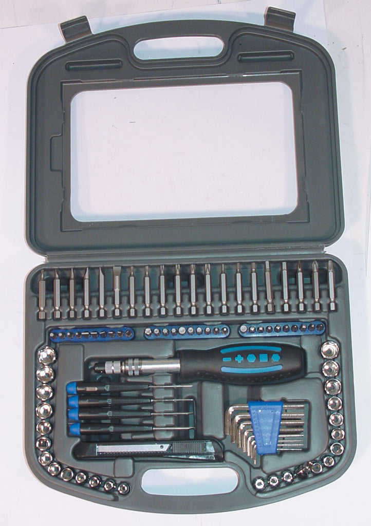 Trusa multifunctionala cu 90 piese, bituri, chei tubulare, surubelnite ...