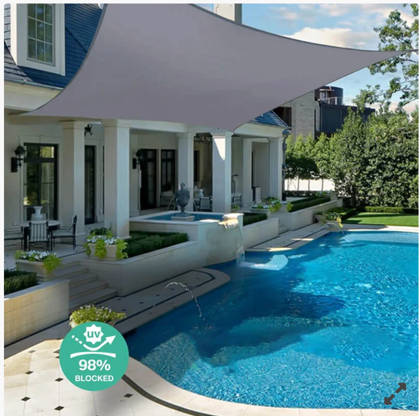 Parasolar de gradina triunghiular, Gri, 3 x 2 metri | Meșteșugărețul