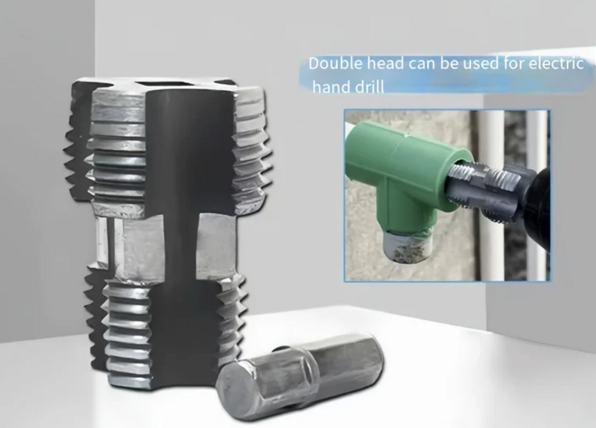 Adaptor bormasina, masina gaurit, pentru filetare tevi PPR, 1/2 si 3/4 ...
